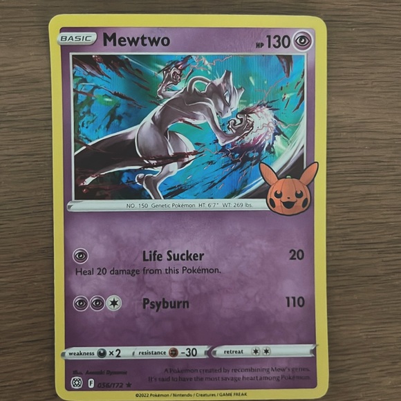 Pokemon | Toys | Pokmon Mewtwo Card | Poshmark